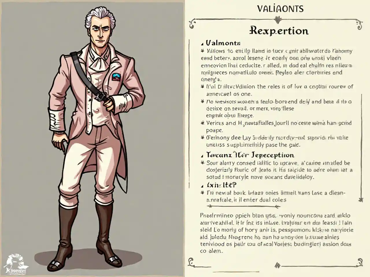 Valmont Character from Les Liaisons Dangereuses