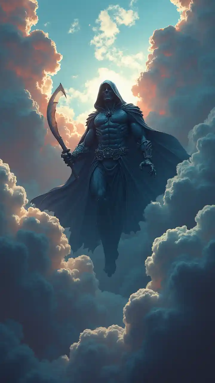 A Hyper-Detailed Cinematic Illustration of The Reaper