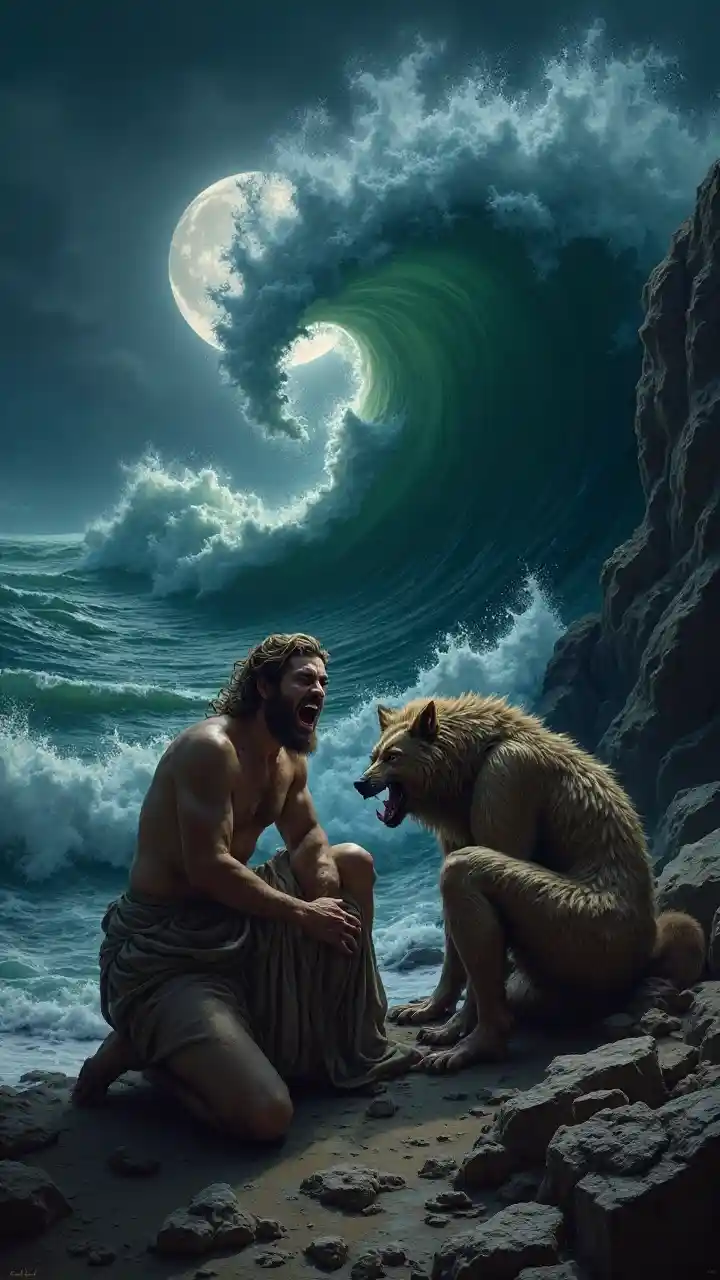 The Terrifying Transformation of Lycaon and His Sons Under the Moonlight