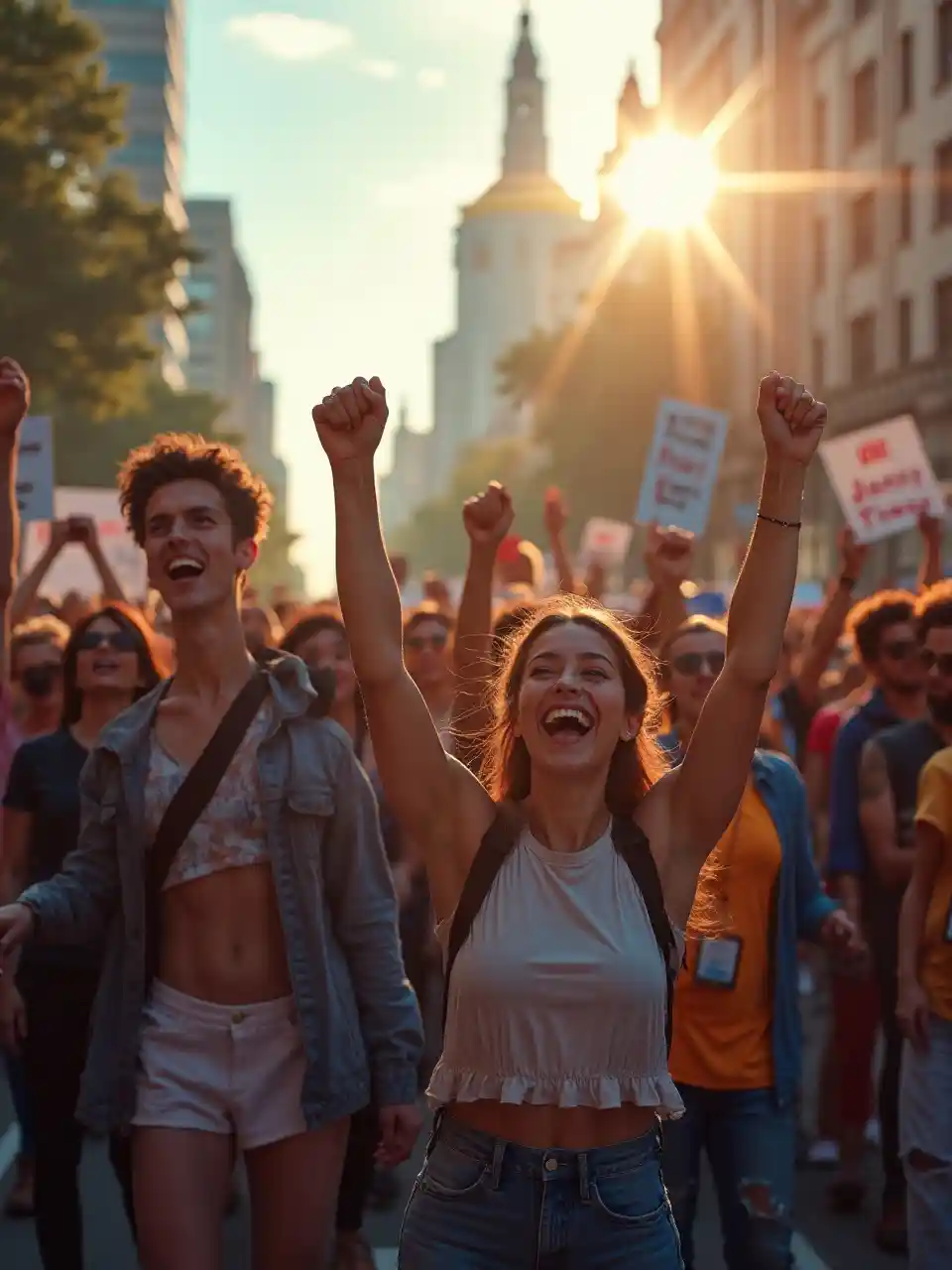 Celebrating Civic Engagement Through Vibrant Photorealism
