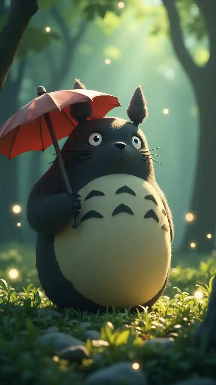 Creating a Realistic 3D Model of Totoro in a Magical Forest Setting
