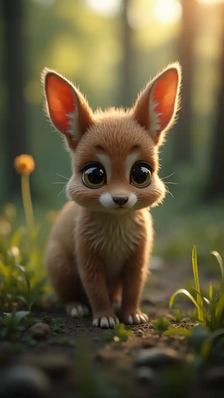 Captivating Portrait of an Adorable Creature in Nature
