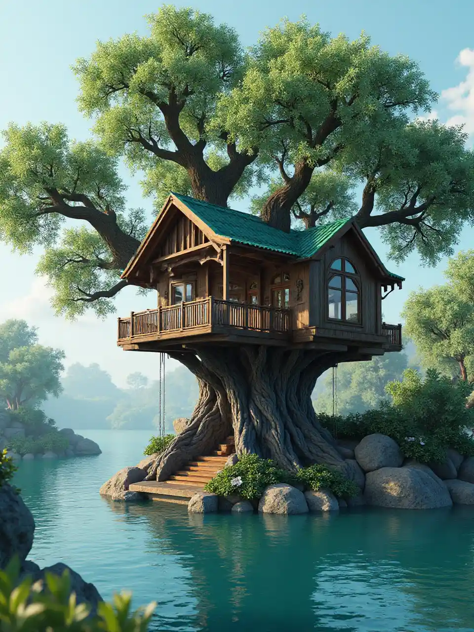 Award-Winning Architectural Visualization of an Ornate Treehouse