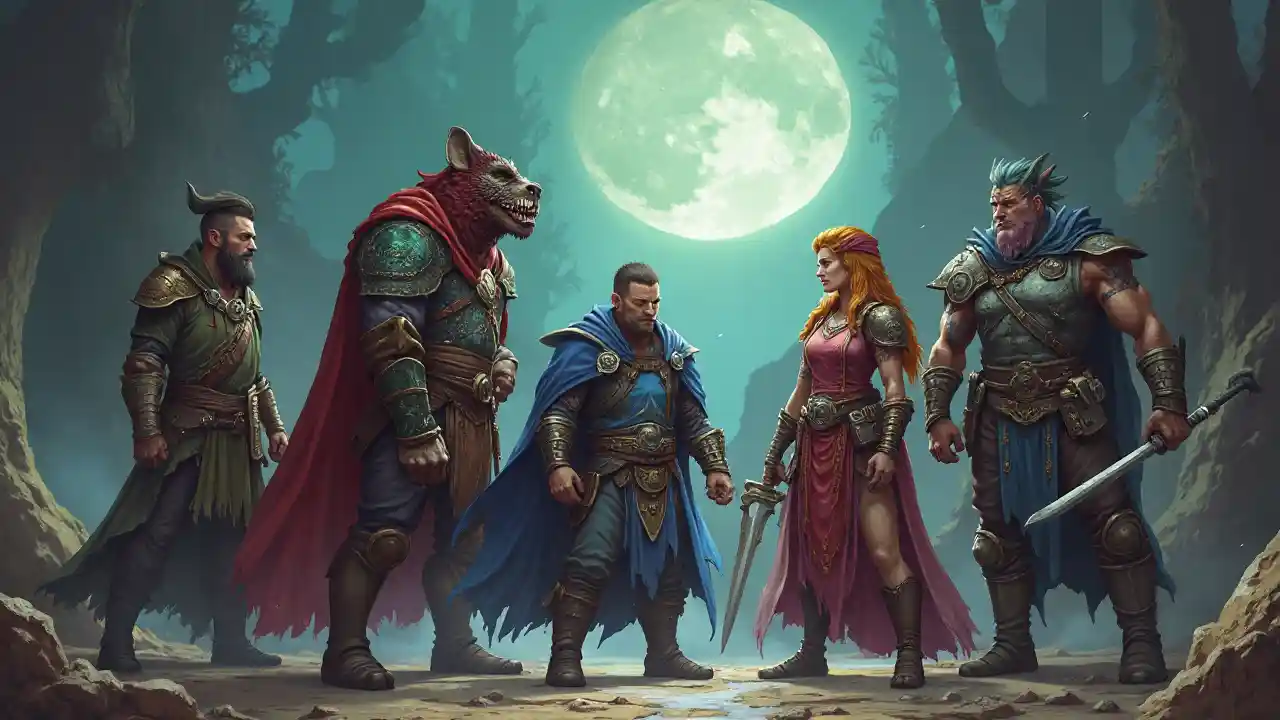 The Adorable Gathering of DnD Heroes and Their Quirky Patrons