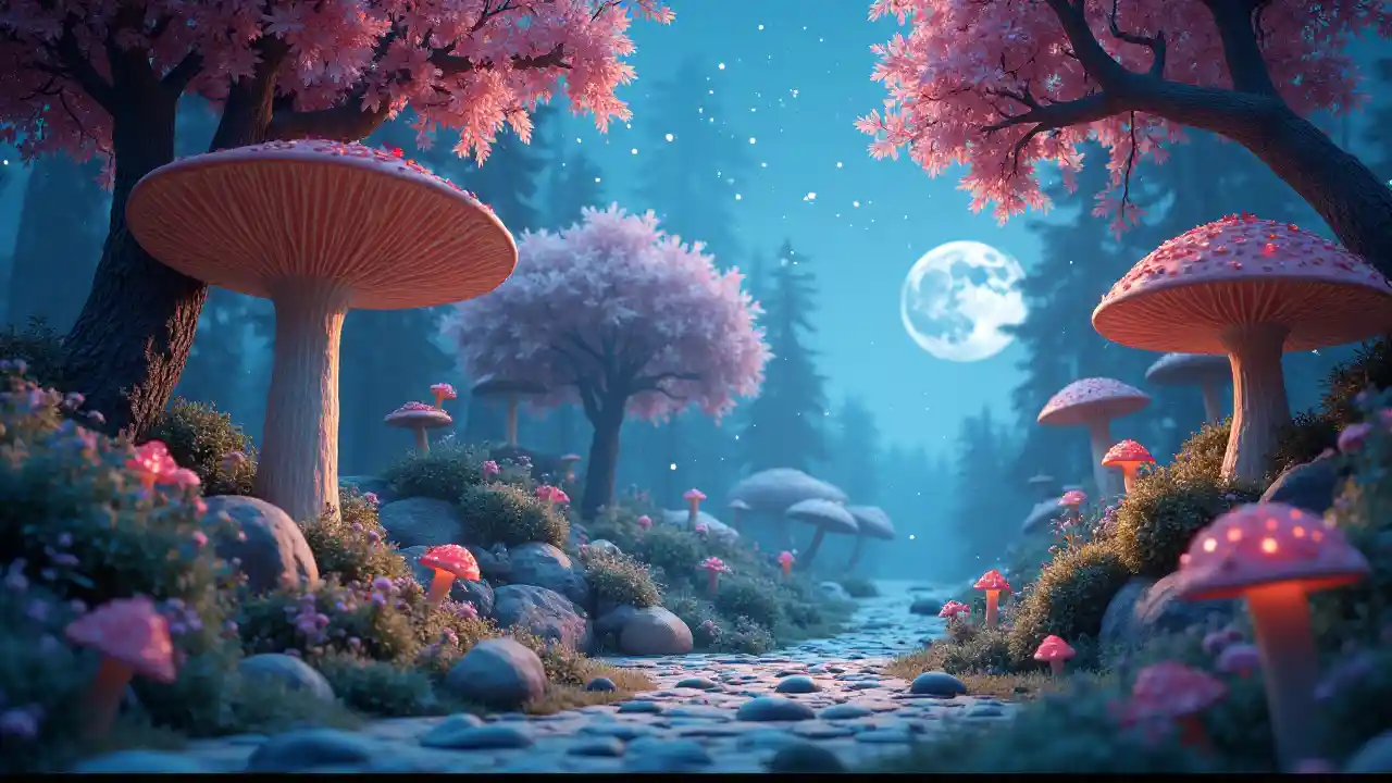 A Magical Journey Through a Whimsical Wonderland in 3D