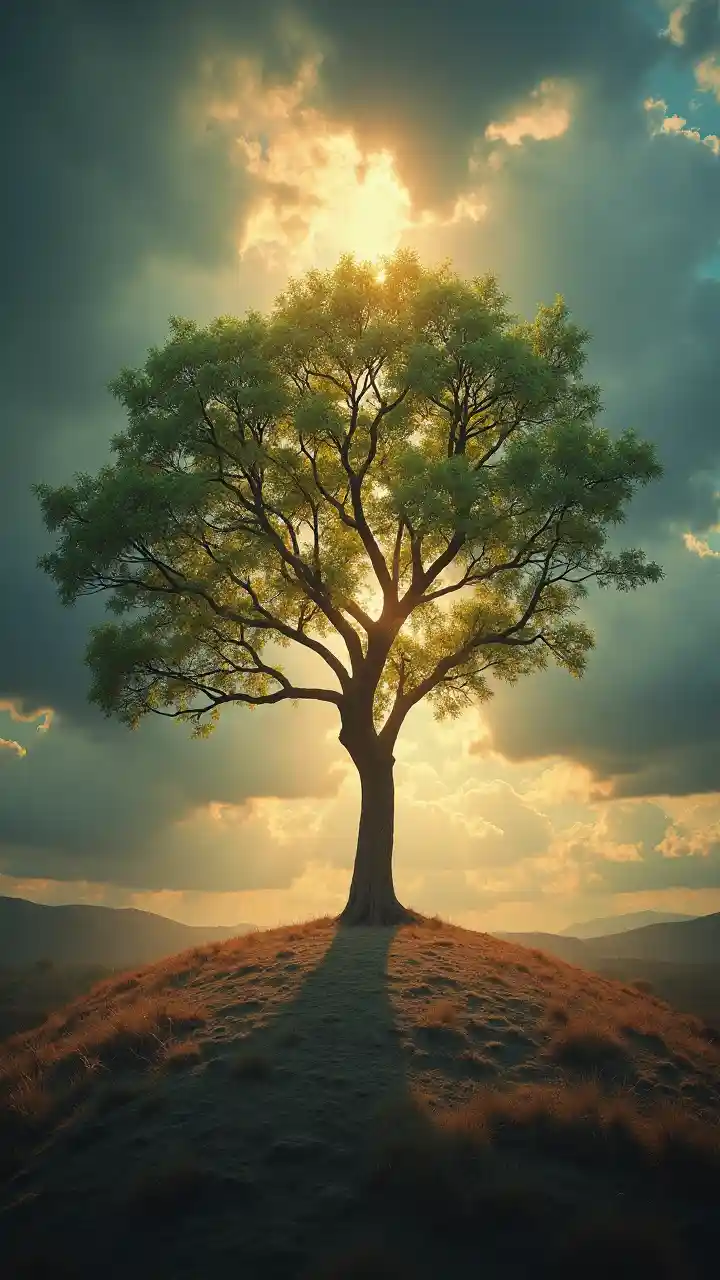 A Visual Symphony Beneath the Foreboding Sky of Nature