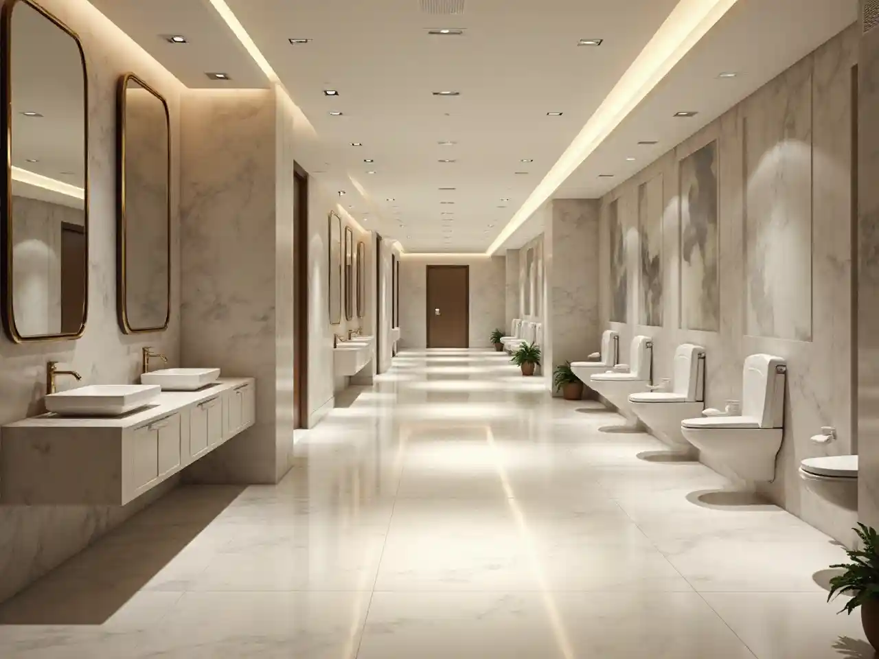 Exploring Liminal Spaces in Modern Luxury Hotel Restrooms