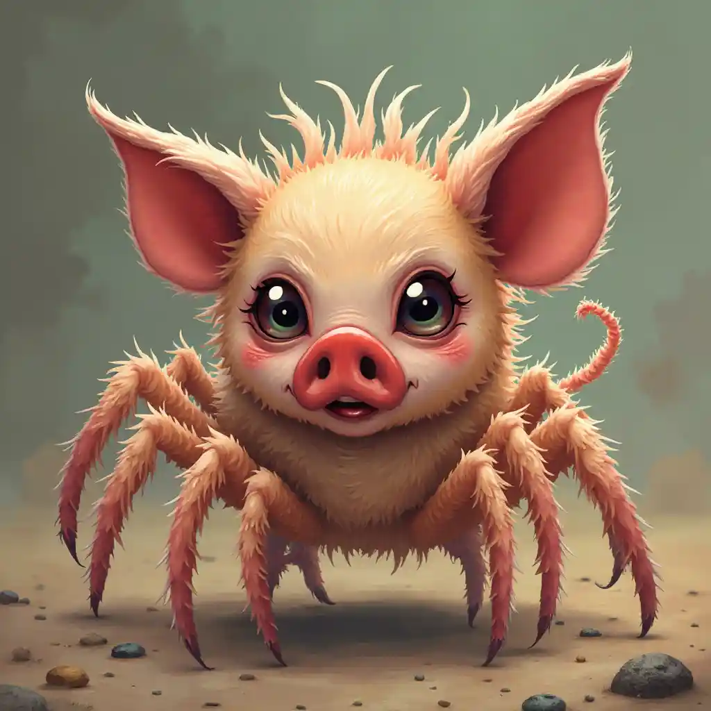 Transforming Spider Pig Chickin into a Cute Character