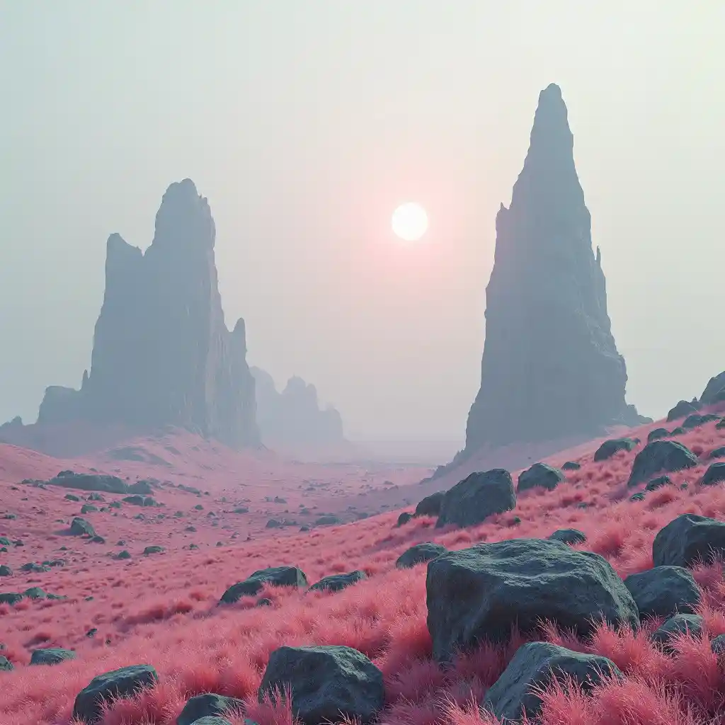 Exploring the Beauty of a Minimalist Carbonite Planet