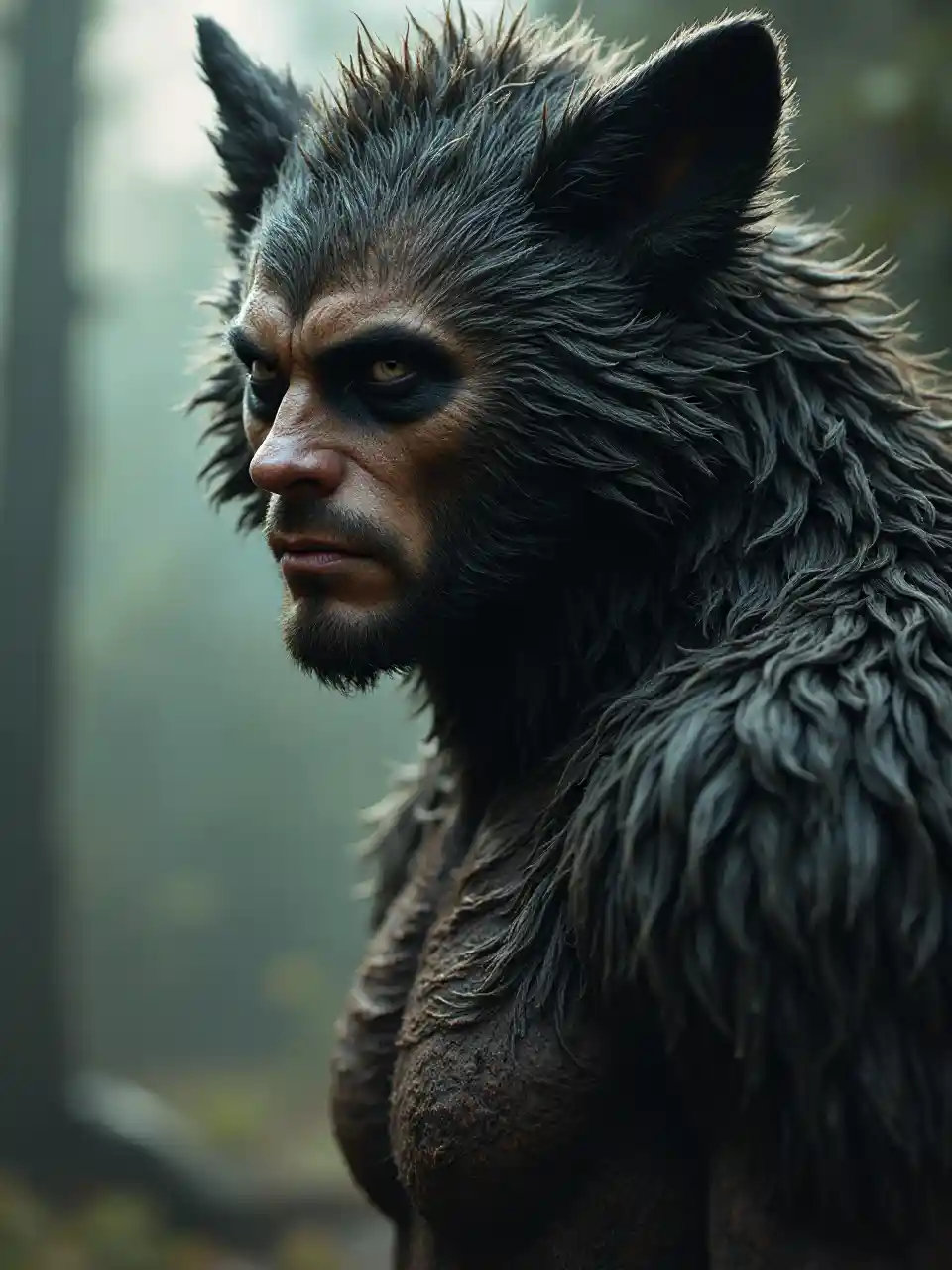 Sebastian Stan's Artistic Transformation into a Werewolf
