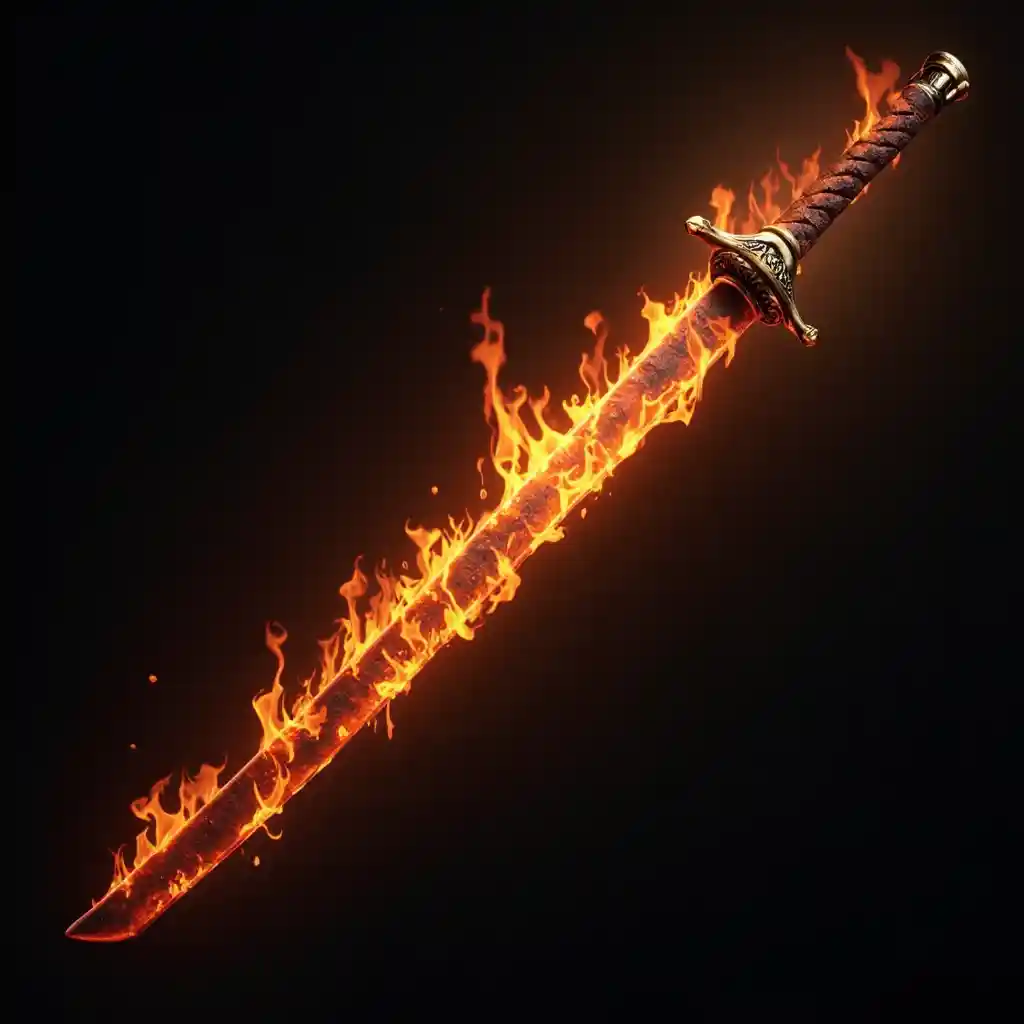 The Art of the Flaming Katana Sword Mastery