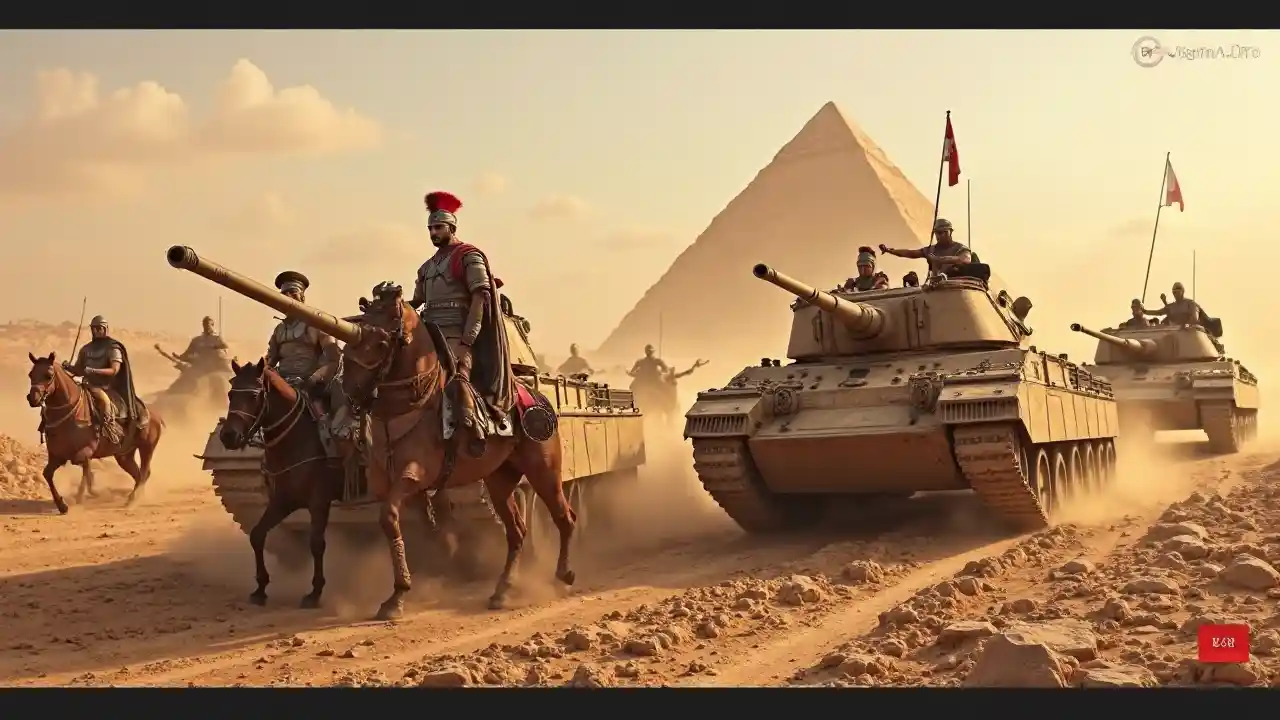 Kemenangan Legiun Roma di Mesir dengan Tank T-34