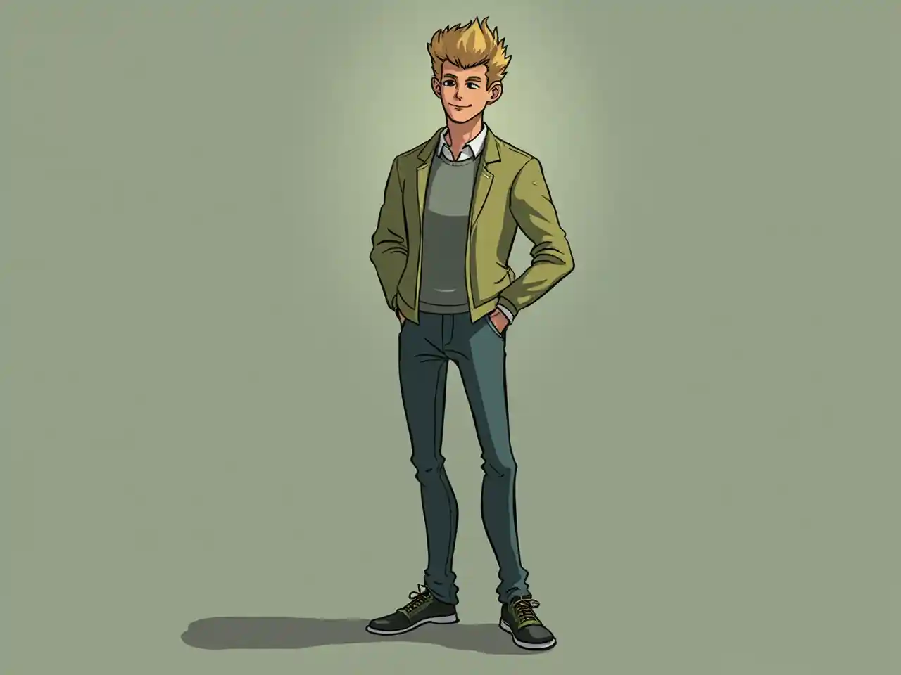 Creative Clip Art of a Standing Man for Animation