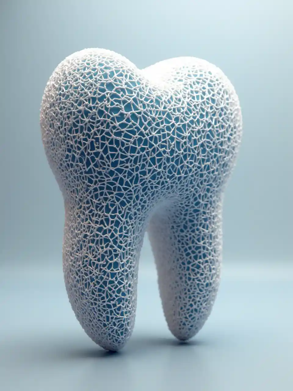 Transforming Tooth into a Stunning 3D Wire Mesh Logo
