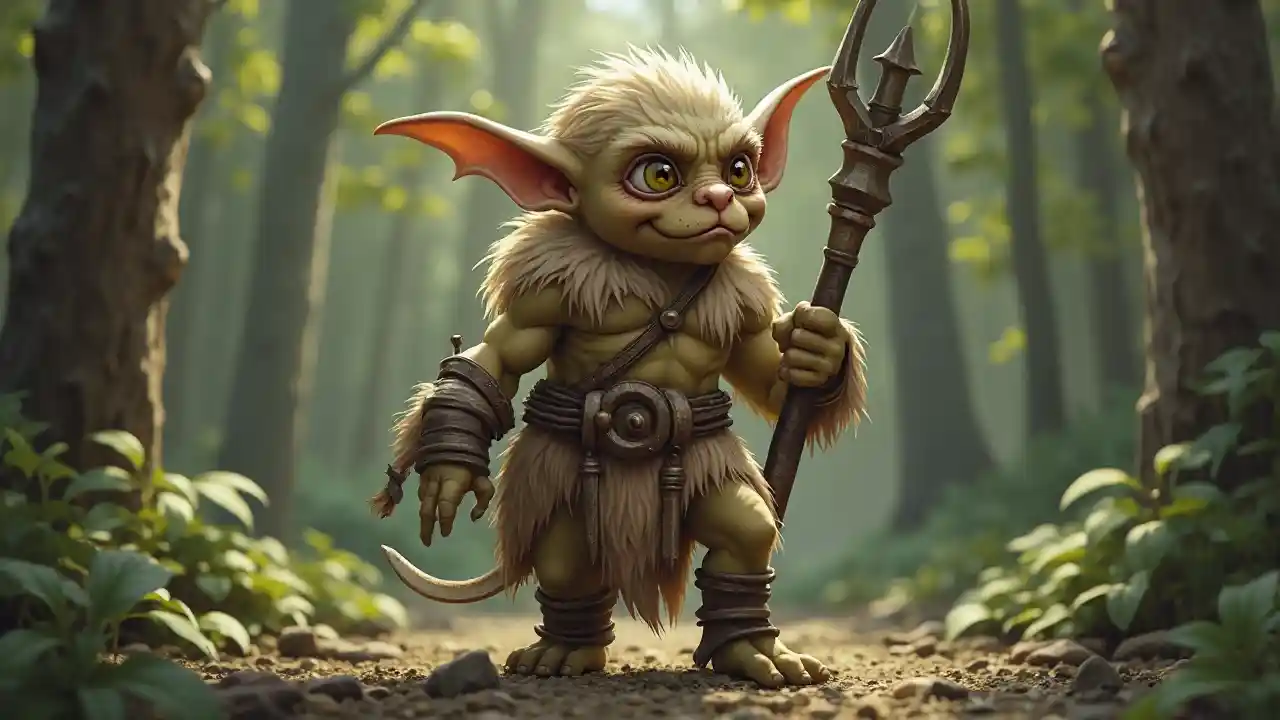 The Enigmatic Goblin Warrior in a Fur Loincloth