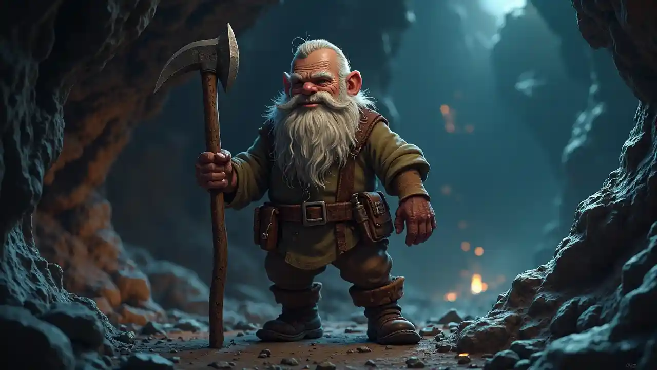 The Enigmatic Life of a Dwarf Miner in Glowing Caves