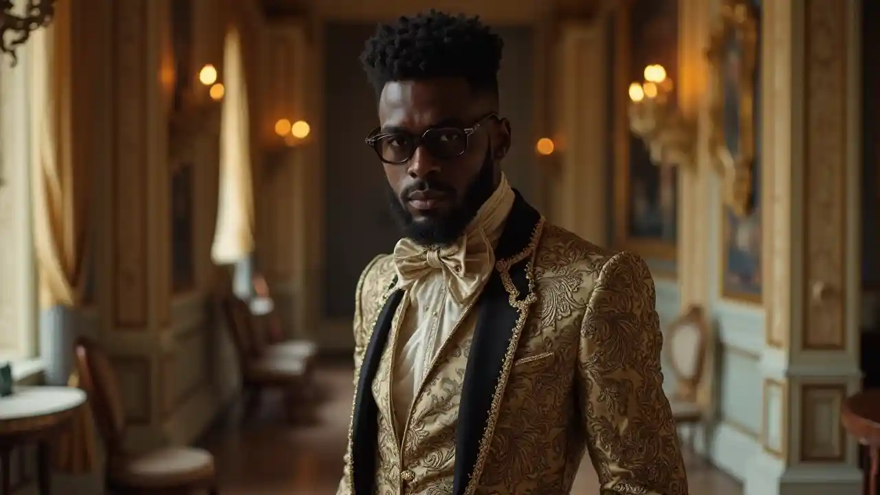 The Elegance of Rococo: A Portrait of a Black Man