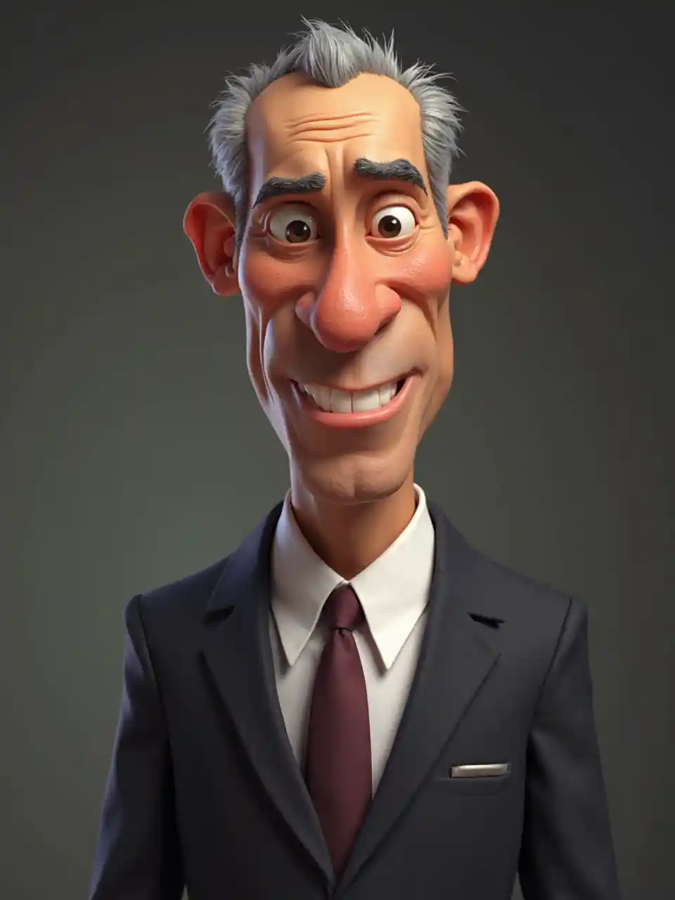 3D Pixar Style Representation of Jerome Powell