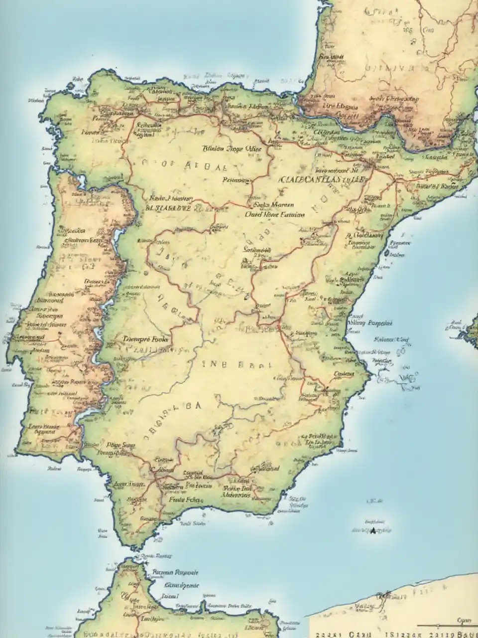 Economic Activities in the Viceroyalty of New Spain Map