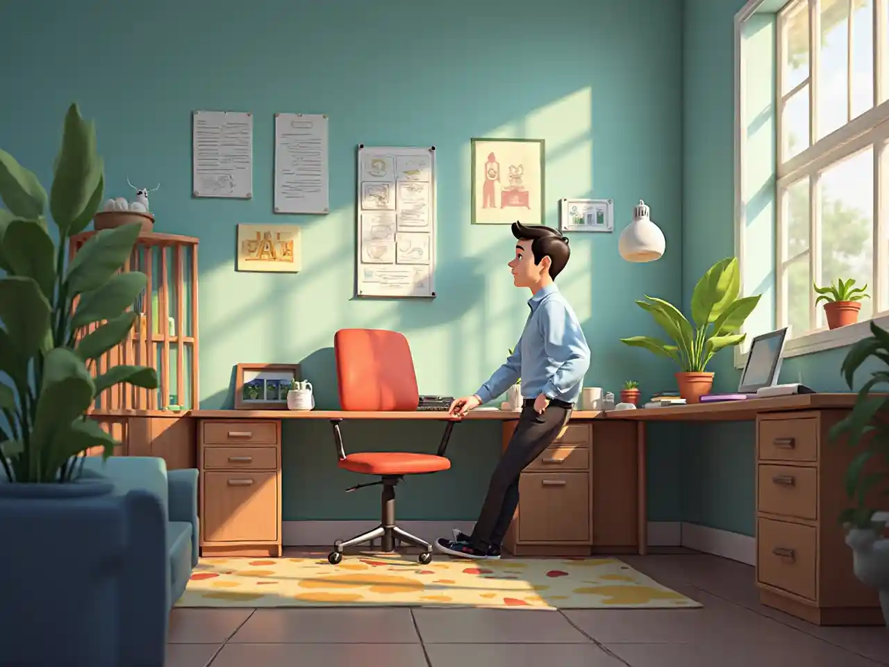 Creating a Disney Pixar Inspired Ergonomic Office Environment