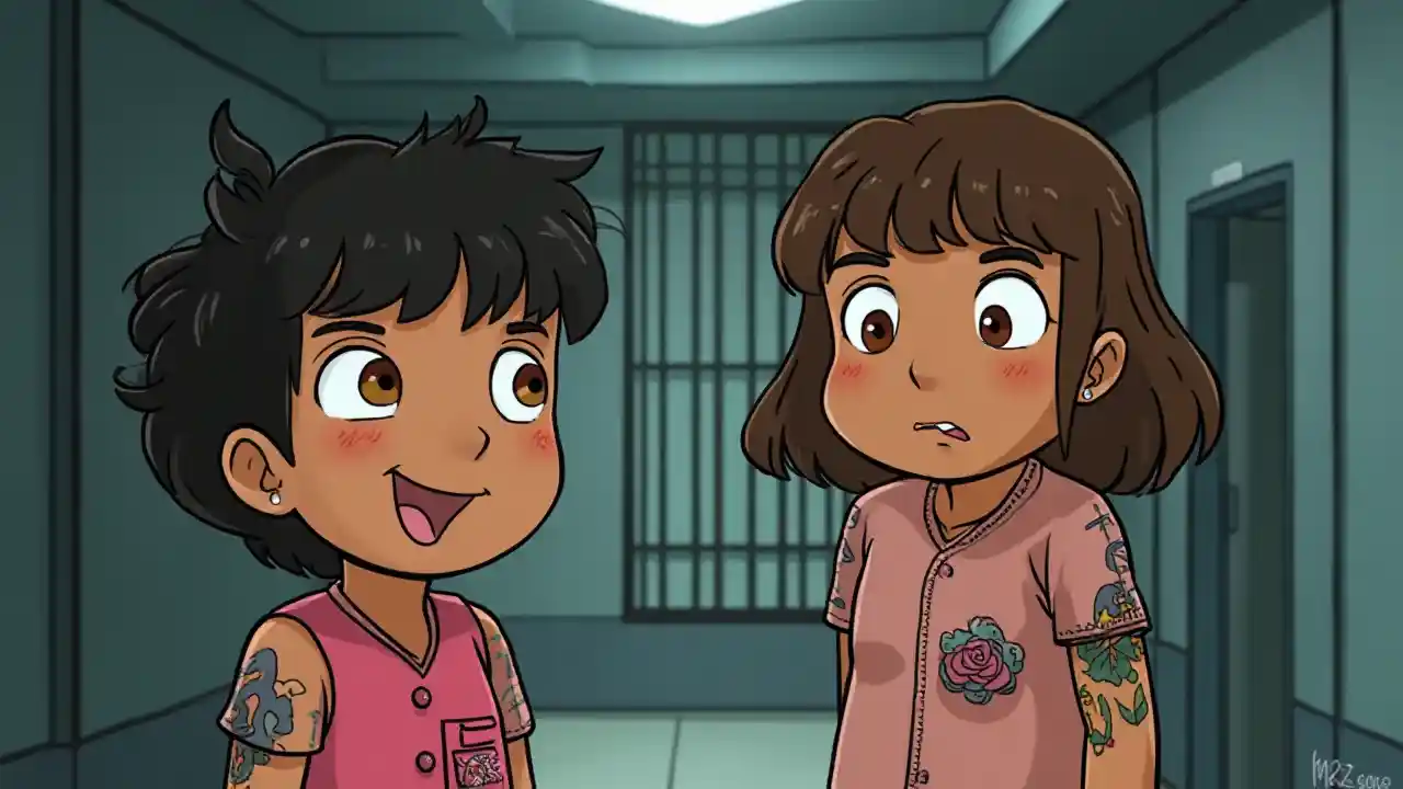 Dora the Explorer Adventures in a Cartoon Prison Cell
