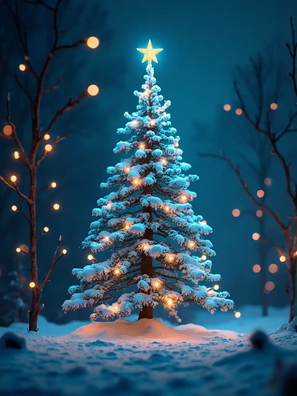 A Modern Christmas Card Inspired by Technology