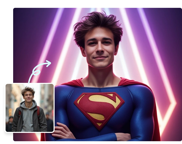 AI Superman Generator: Transforming Personal Life Photos into Superhero ...