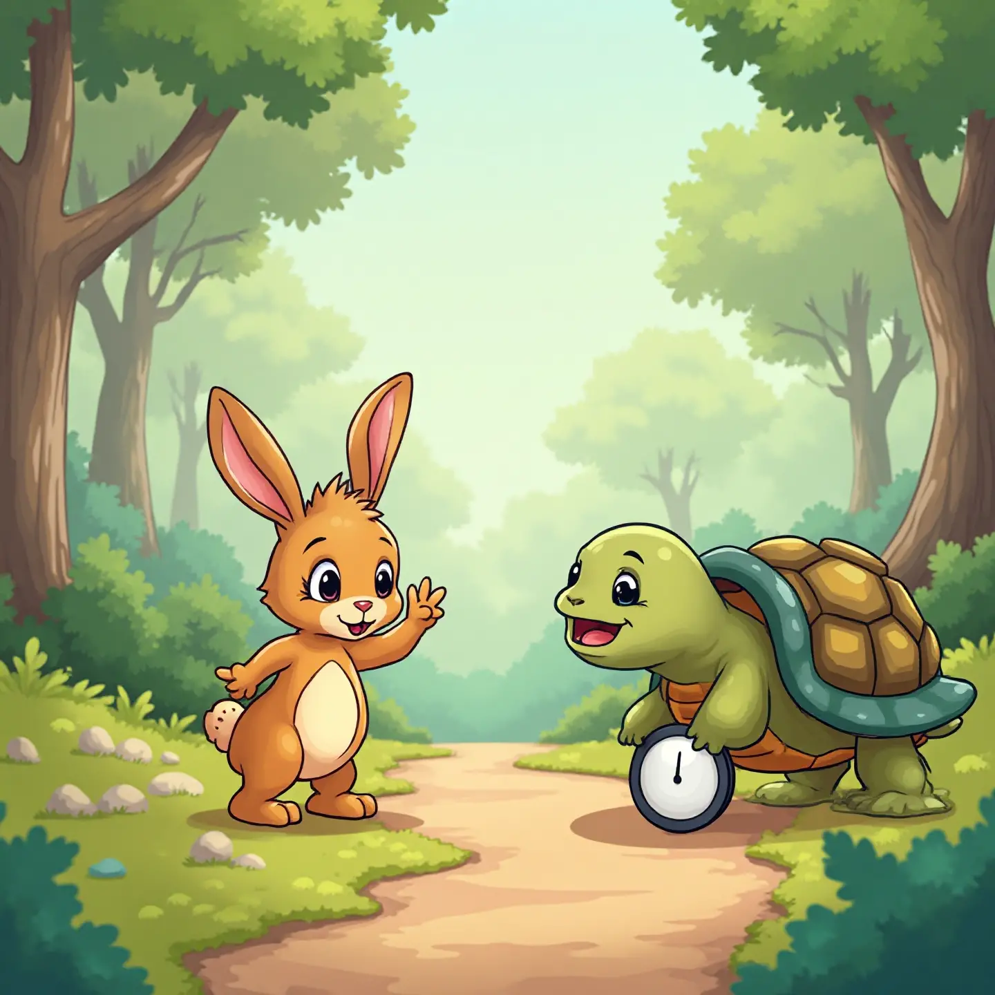 Adventures of Rabbit and Tortoise: A Forest Race Tale