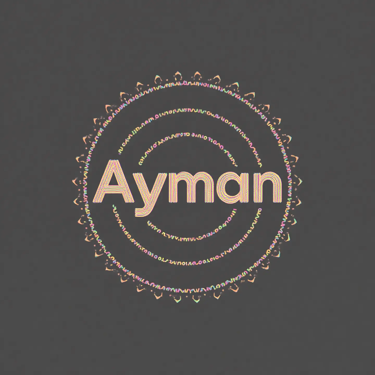 Designing a Logo Featuring the Name Ayman