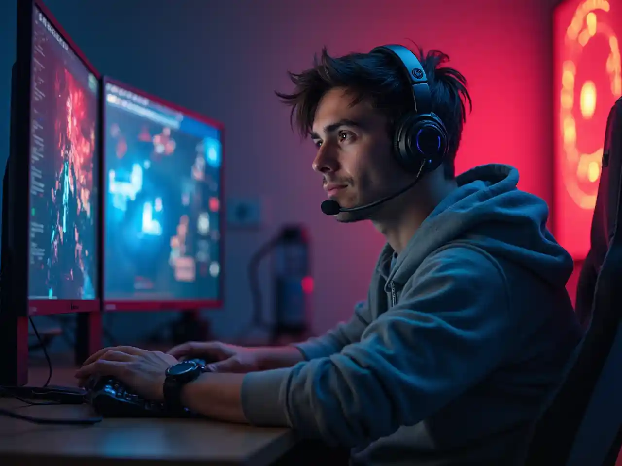 Captivating Portrait of a Talented Gaming Streamer