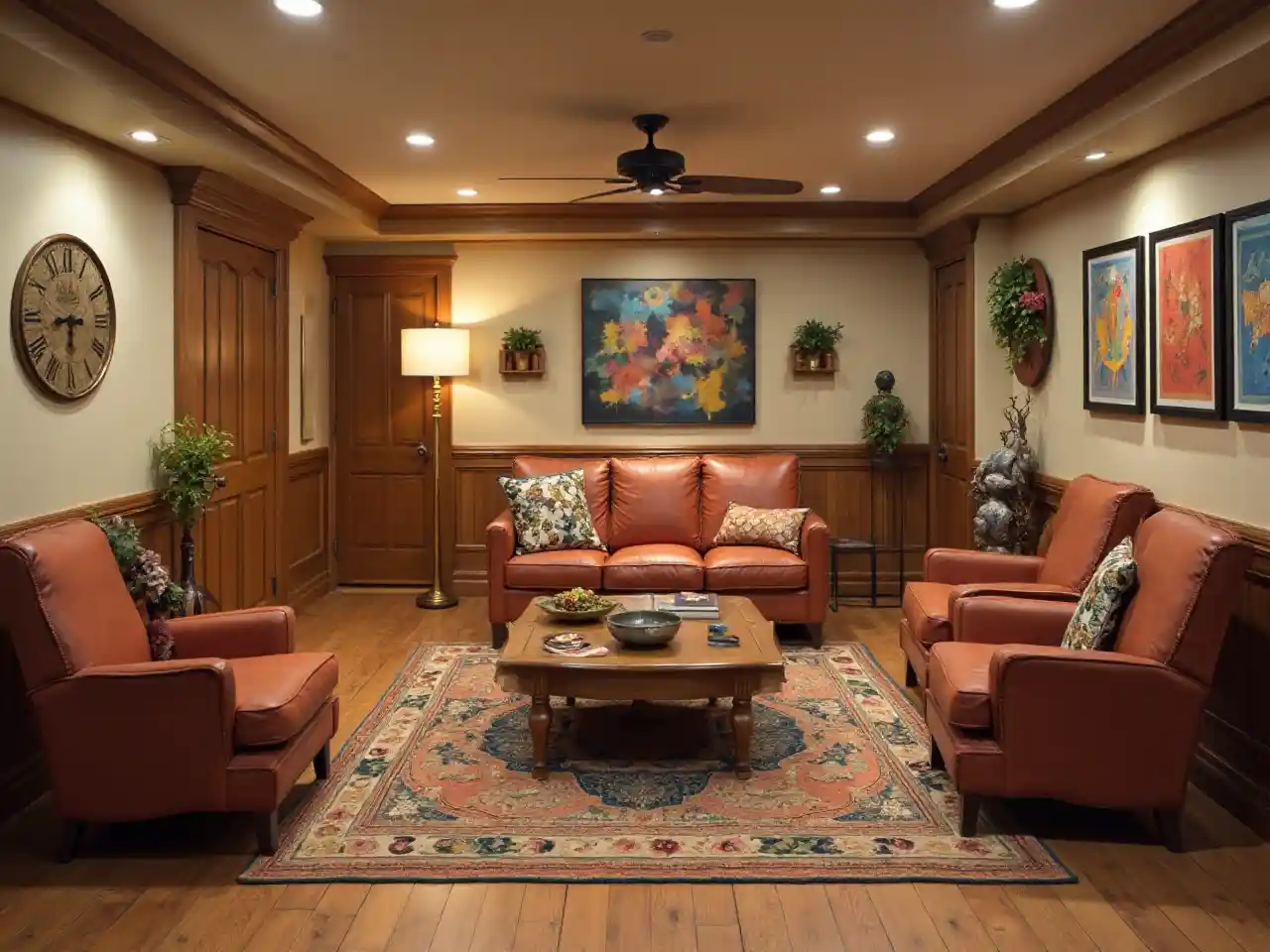 Exploring a Vintage 1980s Basement with Retro Decor