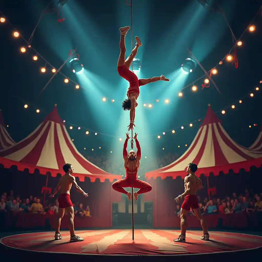 La impresionante actuación de los acróbatas en Circus Spotlight