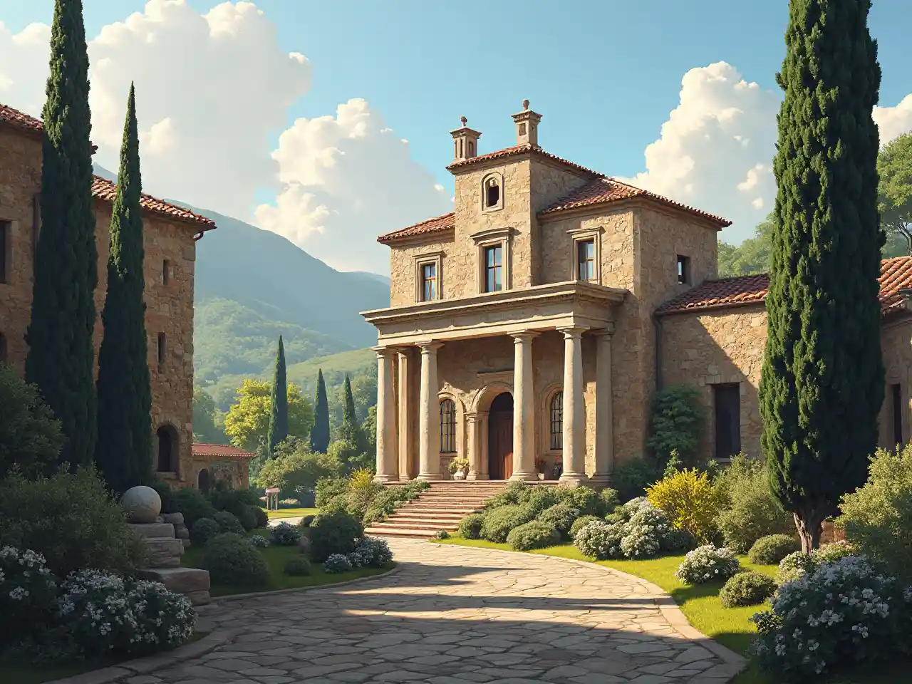 Exploring the Architectural Wonders of a Roman Estate