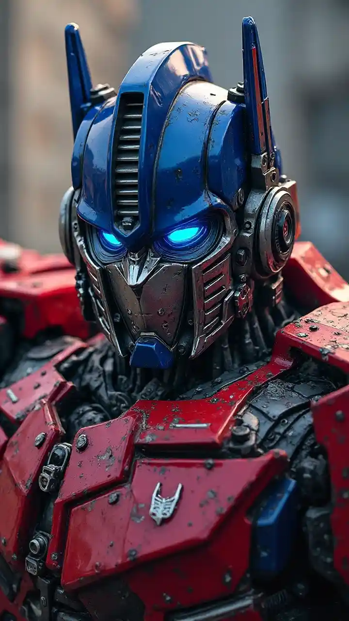 A Realistic Flag Featuring Optimus Prime Design