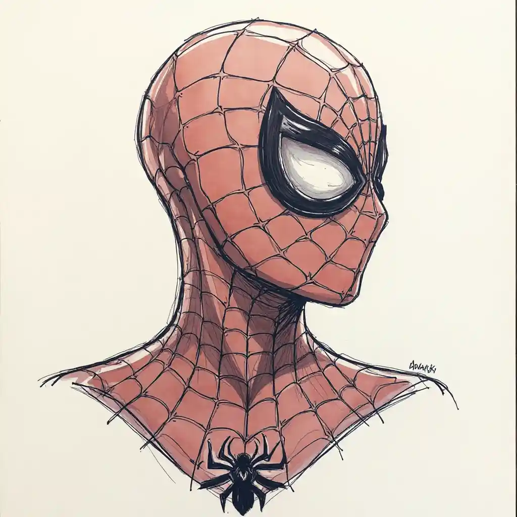 A Comprehensive Profile Sketch of Spider-Man Character