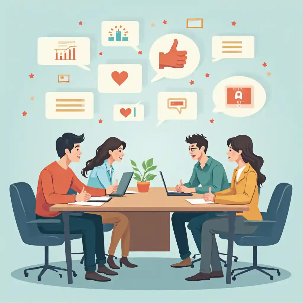 Visual Representation of Collaborative Communication in Meetings