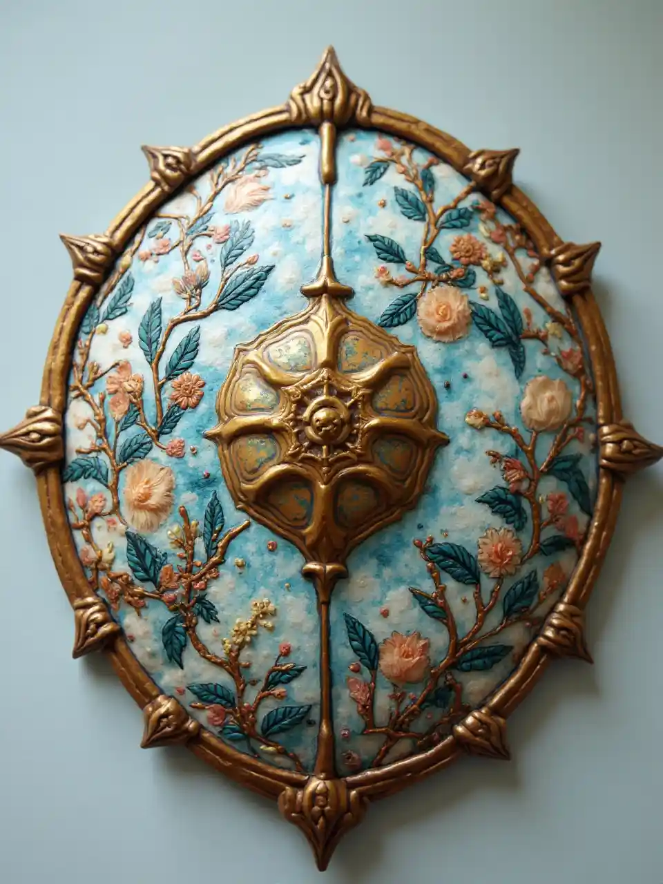 A Stunning Fantasy Shield Inspired by Studio Ghibli Art
