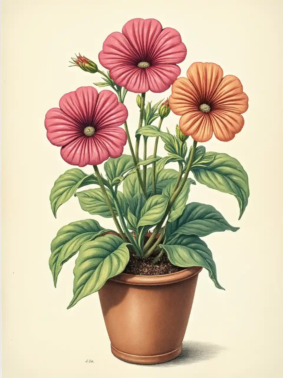 Exploring Vintage Botanical Art of Petunia Plants