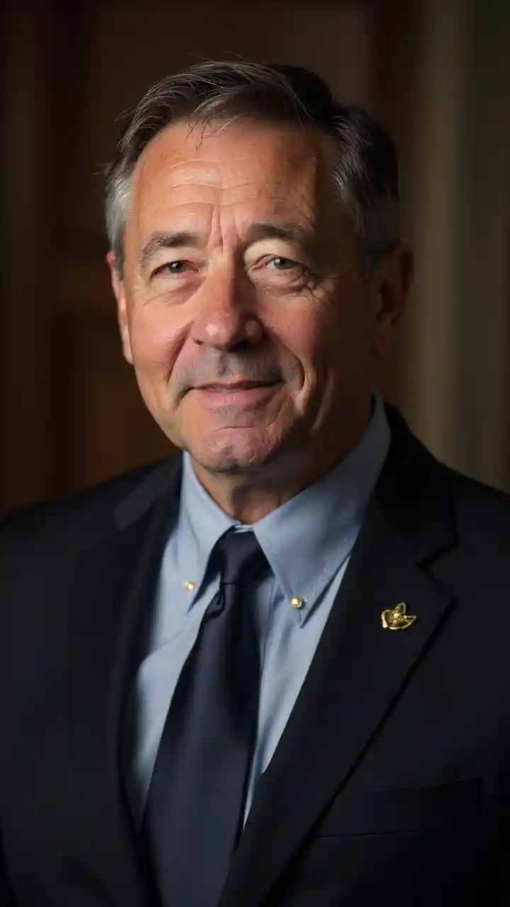 Official Portrait of the Vice-Head of Government in Formal Attire