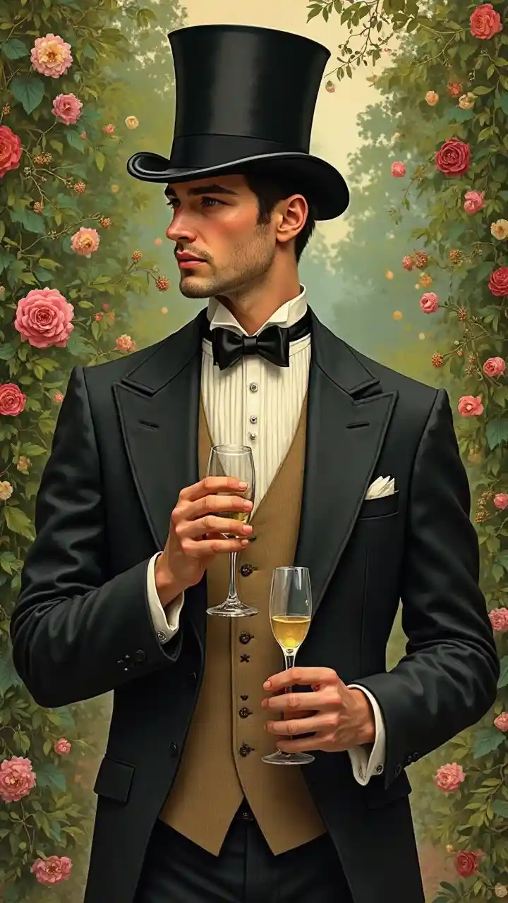 The Elegance of Dandyism in Art Nouveau Garden Parties