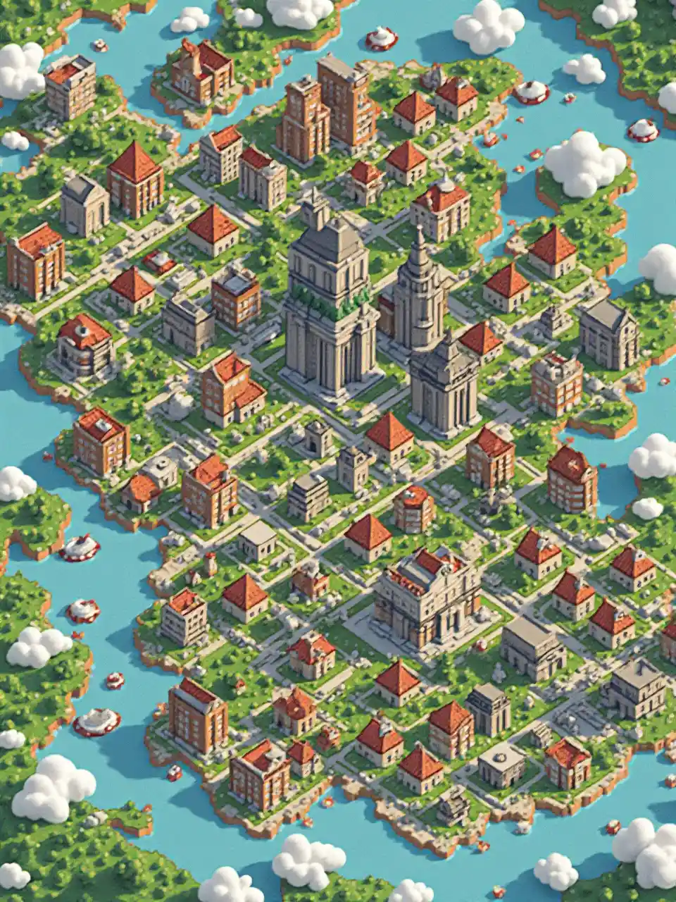 Exploring the Intricate Details of a Fictional City Map