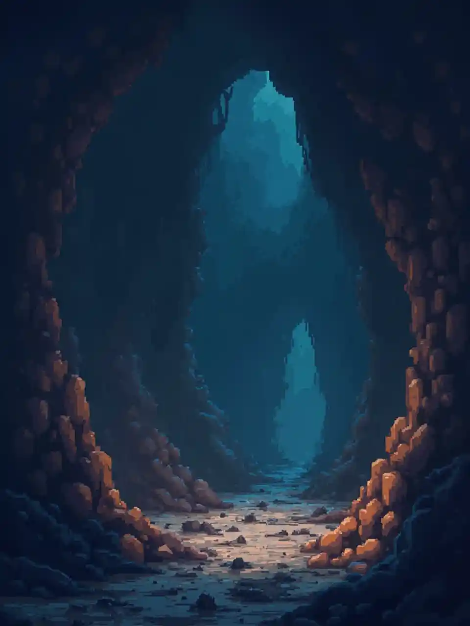 Exploring the Intricacies of a Large Dark Cave Chamber