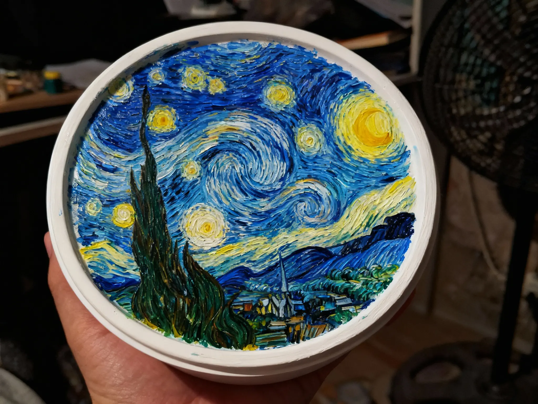 Artistic Transformation Inspired by Van Gogh's Starry Night