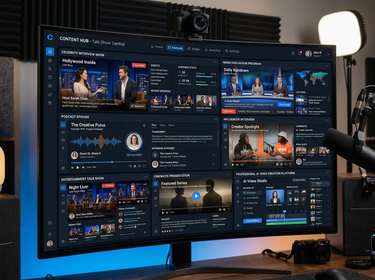 AI livestream generator. Maak AI live stream video's