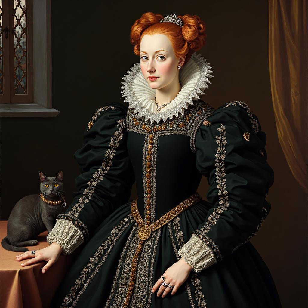 Elizabethan Noblewoman Portrait by Nicholas Hilliard