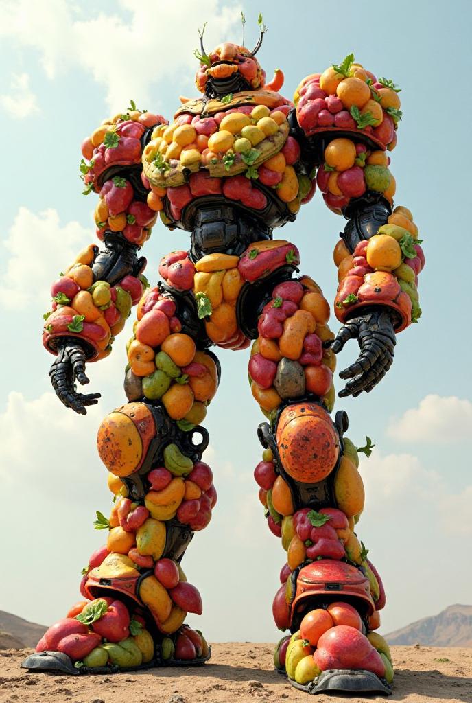 Ultra-high-res fruit-shaped robot image