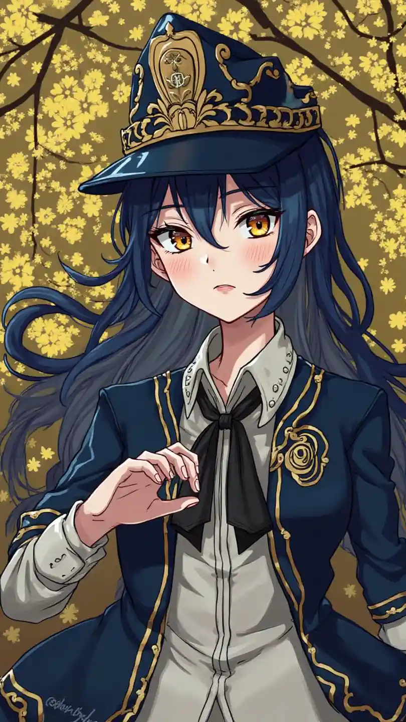 Absa Nobis Alexander Blue Gold Aesthetic Art