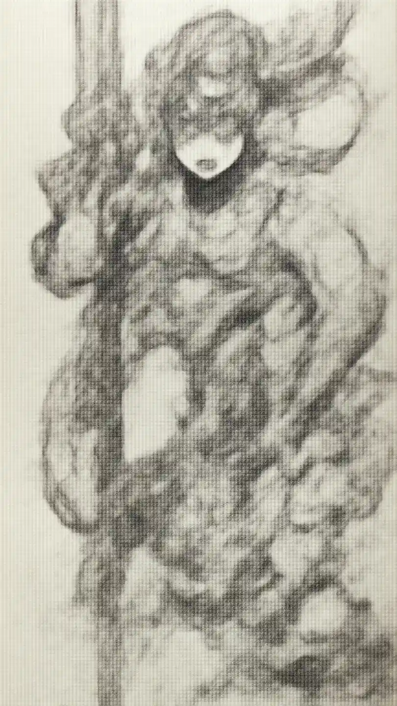 Cyborg with Dragon Arm Wields Giant Katana