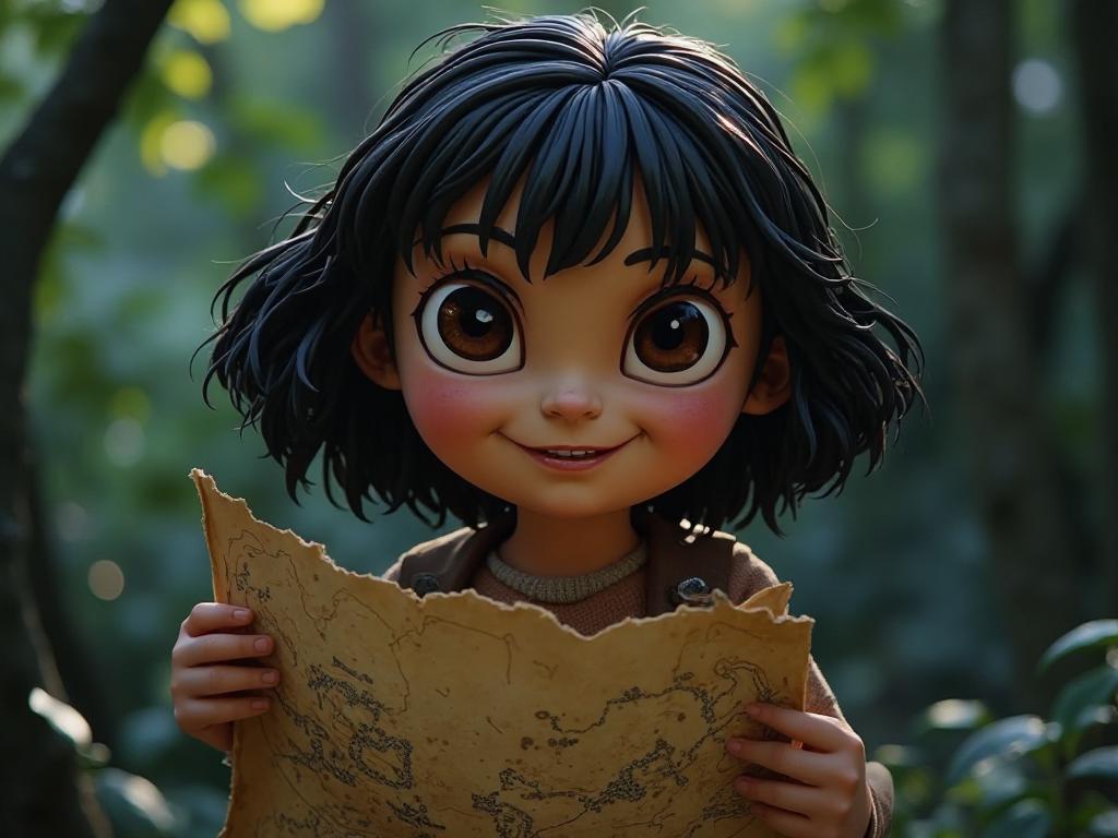 Sinister Dora the Explorer with Black Eyes