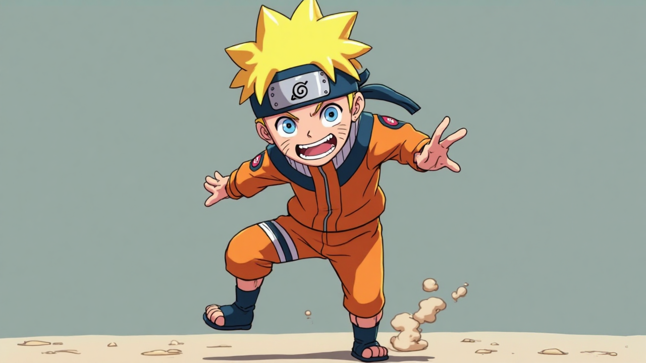 Gaya Animasi Dinamis, Uzumaki Naruto Beraksi